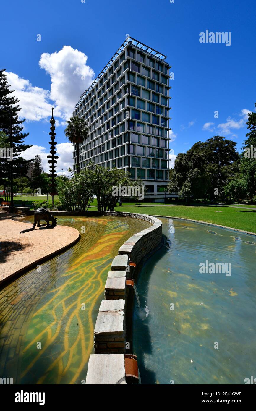Perth, WA, Australia - November 28, 2017: Council House with kangaroo ...