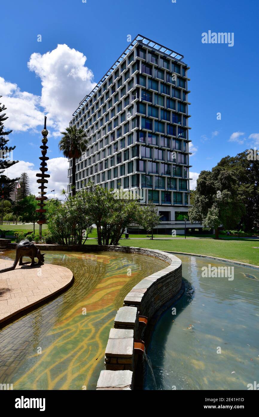 Perth, WA, Australia - November 28, 2017: Council House with kangaroo ...