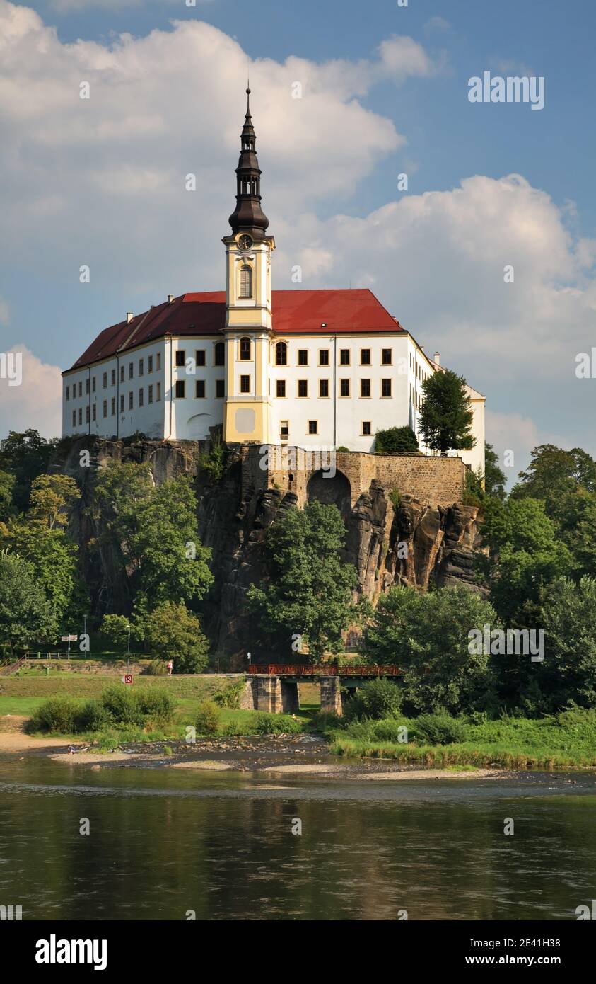 Decin Castle. Czech Republic Stock Photo - Alamy