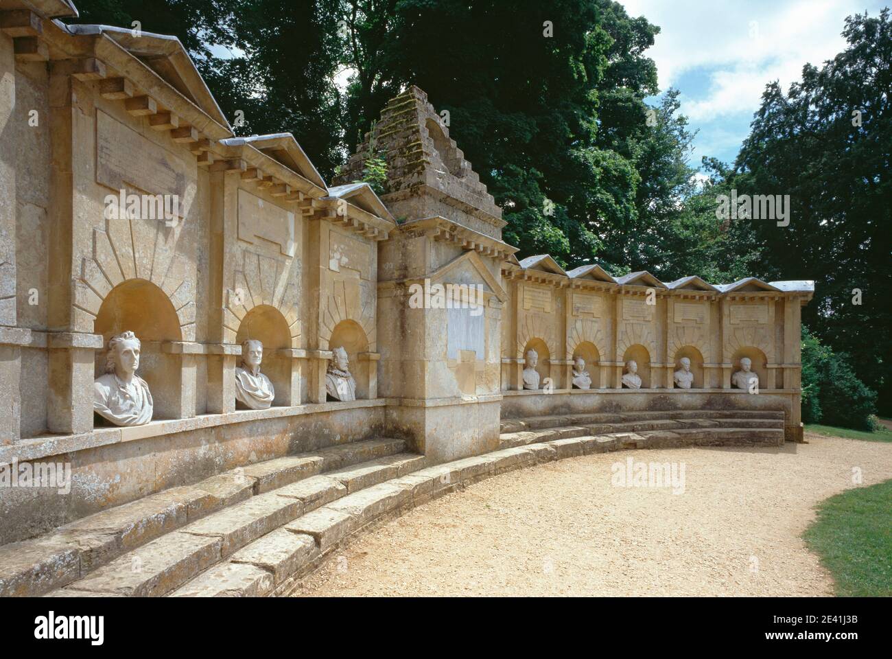 Temple of British Worthies Stock Photo - Alamy