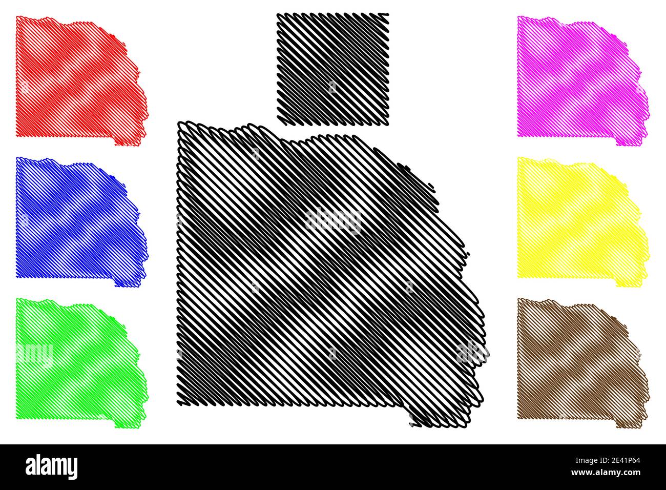 Webster map of the united states hi-res stock photography and images ...