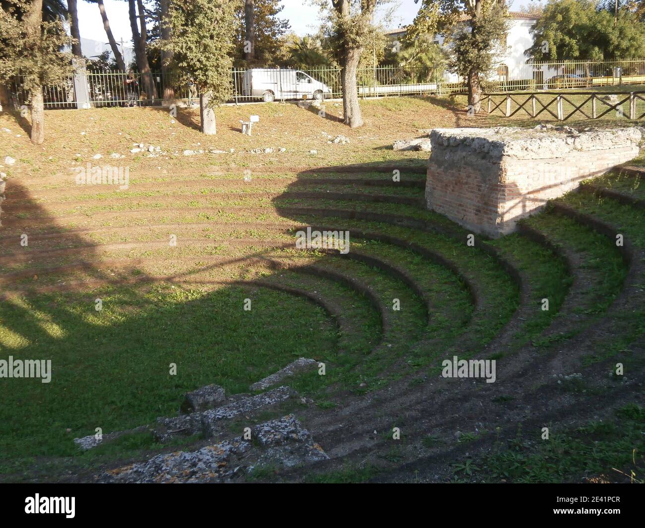Romanesque amphitheater of paestum ruins, Italy Stock Photo - Alamy