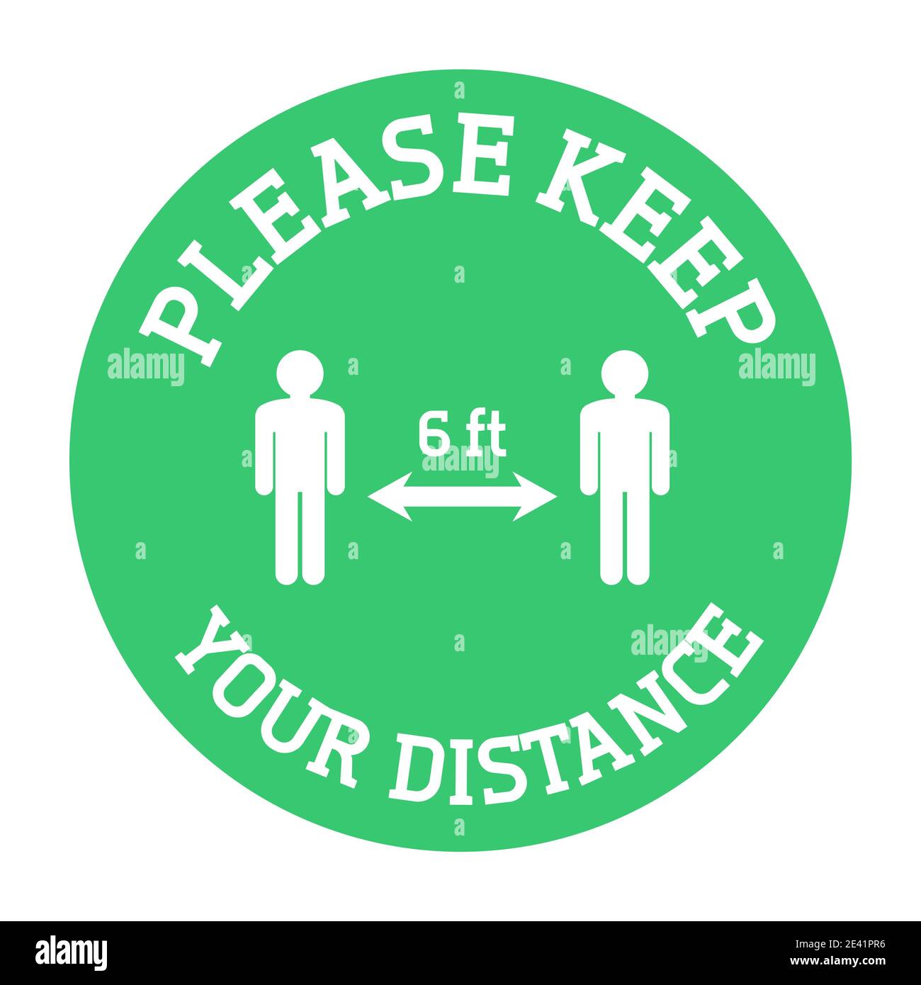 Please keep your distance floor sticker. Social distancing sign. Covid ...