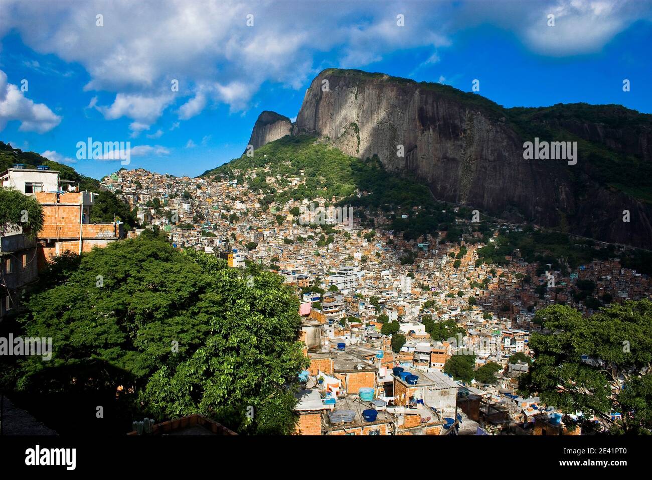 Favela da Rocinha (Rocinha shantytown), the largest favela in Brazil ...