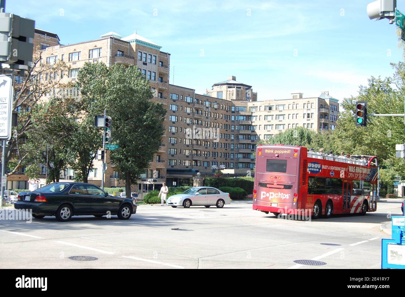 Red tourist bus Washington DC USA Stock Photo - Alamy