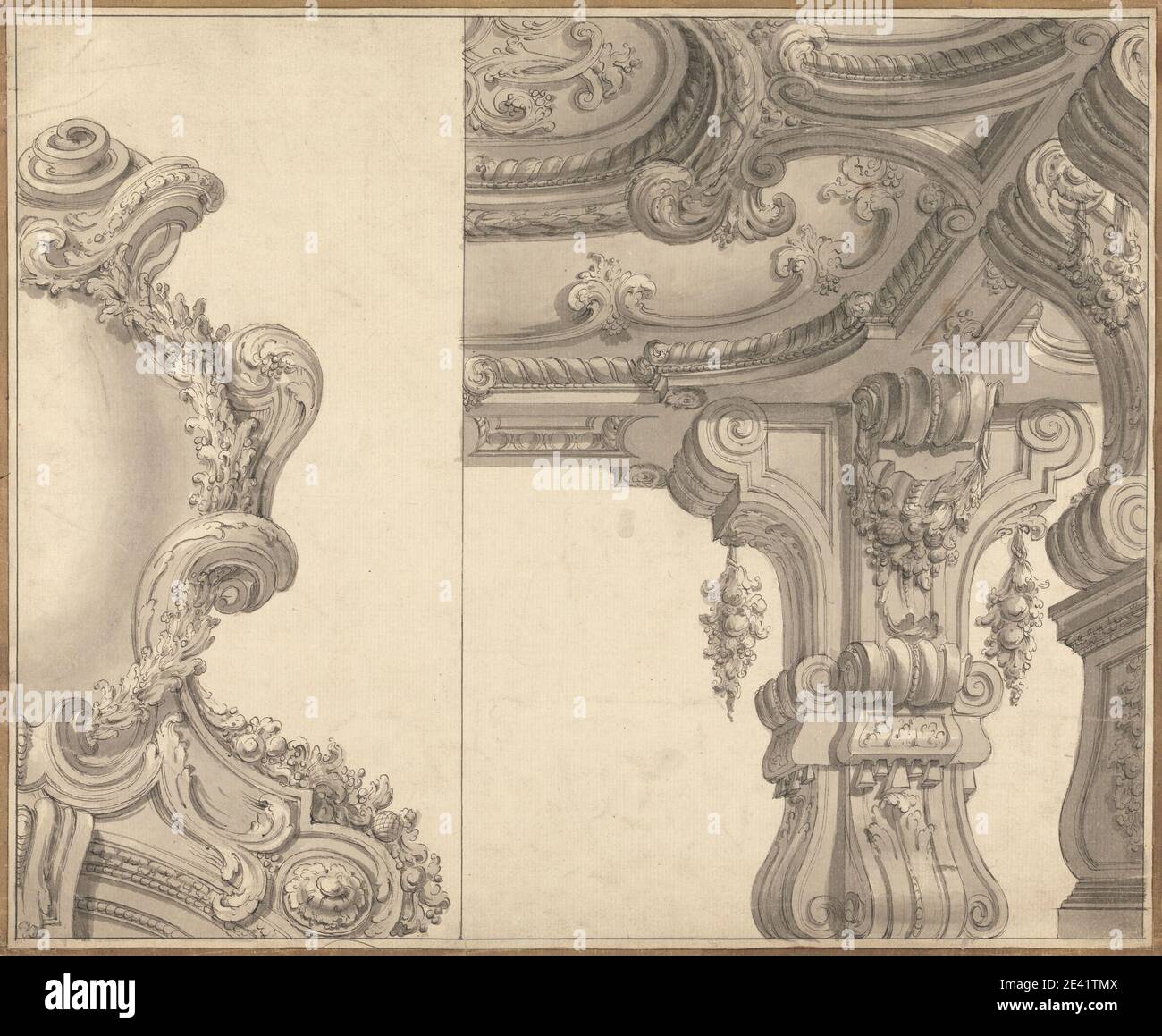 Nicholas Thomas Dall, op.1748â€“, d.1777, British, Ceiling Design, 1756 ...