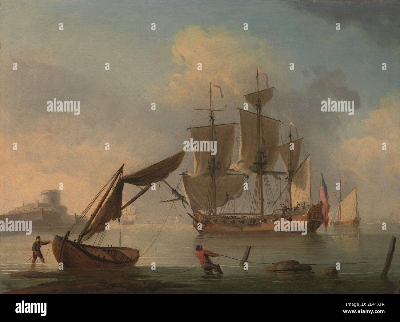 Francis Swaine, 1730â€“1782, British, An English Sloop Becalmed near ...