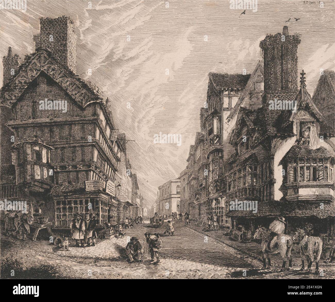 Edward Pryce Owen, 1788â€“1863, British, High Street, Shrewsbury ...