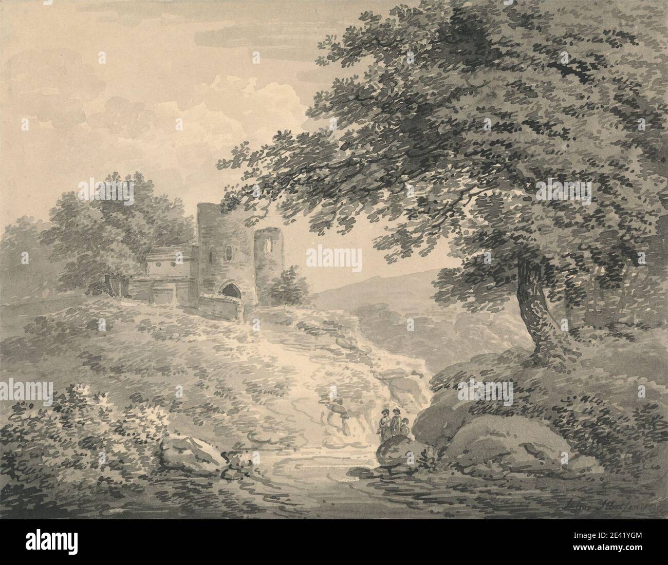 Attributed to Julius Caesar Ibbetson, 1759â€“1817, British, Landscape ...