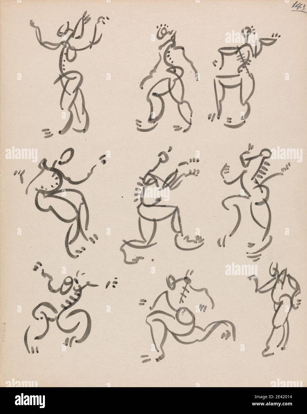 Henri Gaudier-Brzeska, 1891â€“1915, French, Nine Dancing Figures, in ...