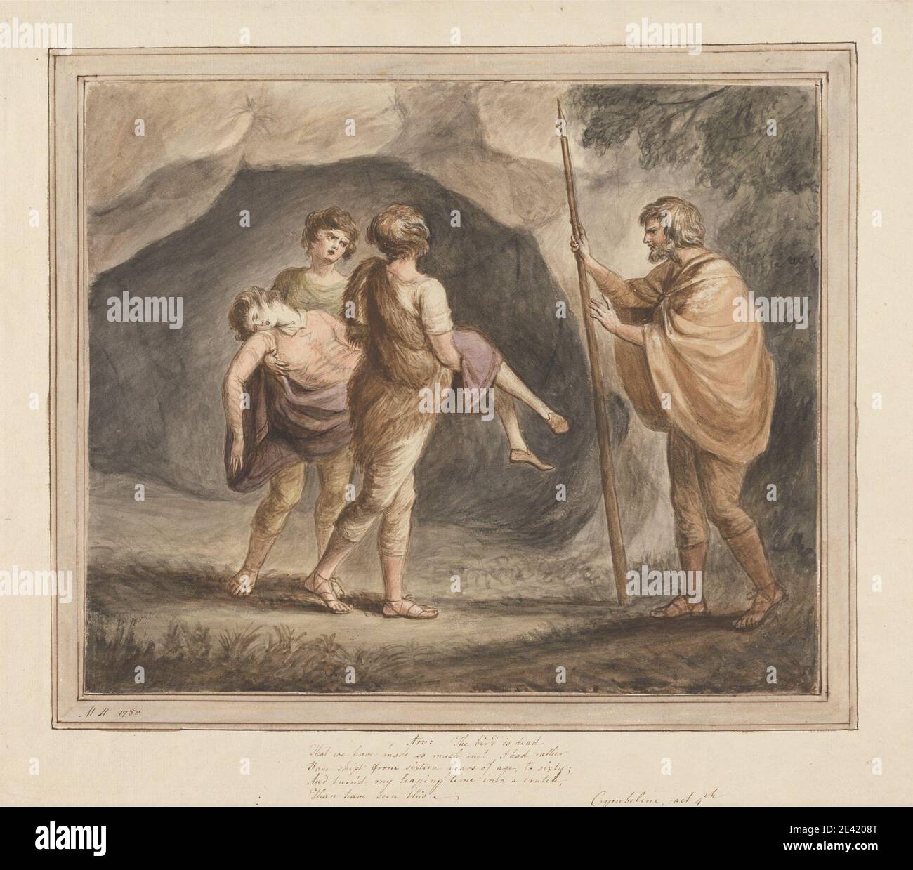 Mary Hoare, 1753–1820, British, Arviragus, Bearing Imogen as Dead in ...