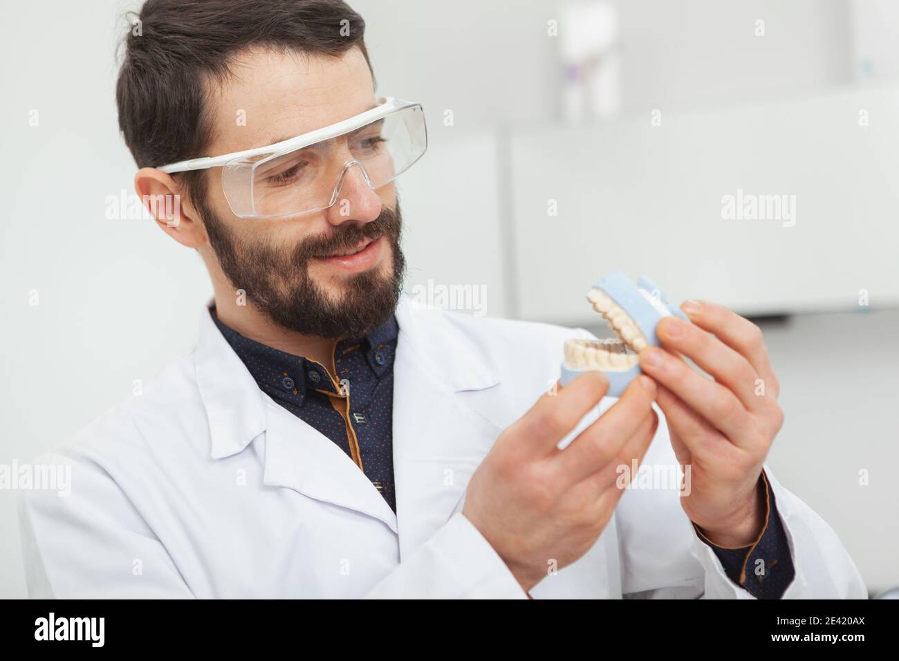 Braces teeth mature hi-res stock photography and images - Alamy