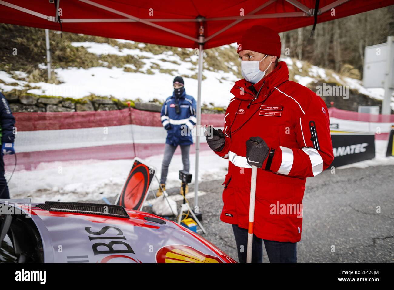 commissaire, marshall during the 2021 WRC World Rally Car Championship ...