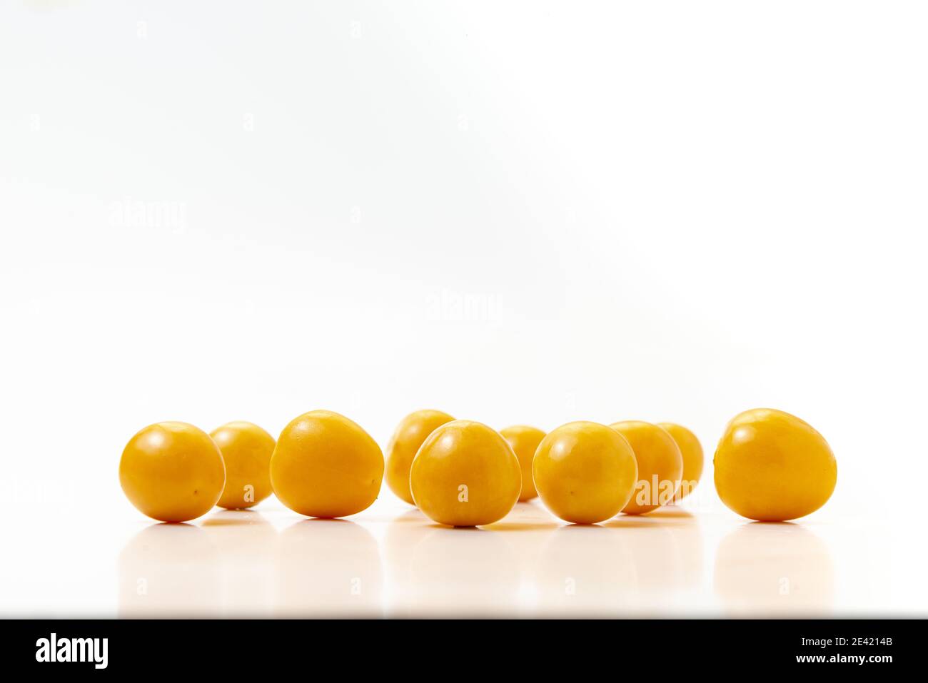 Isolated closeup of goldenberries on white background Stock Photo - Alamy