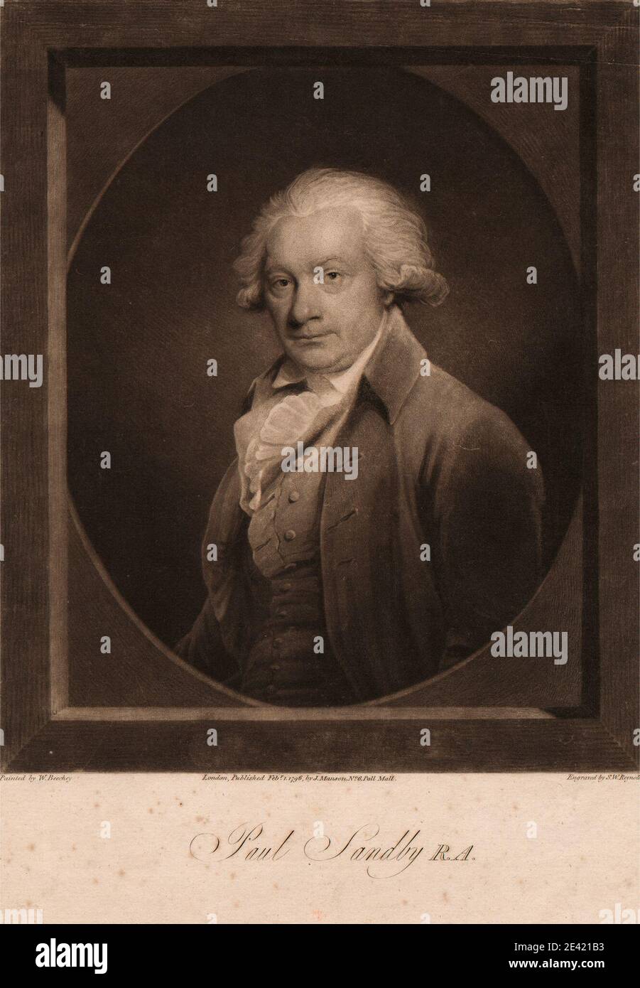 Samuel William Reynolds, 1773â€“1835, British, Paul Sandby. Mezzotint ...