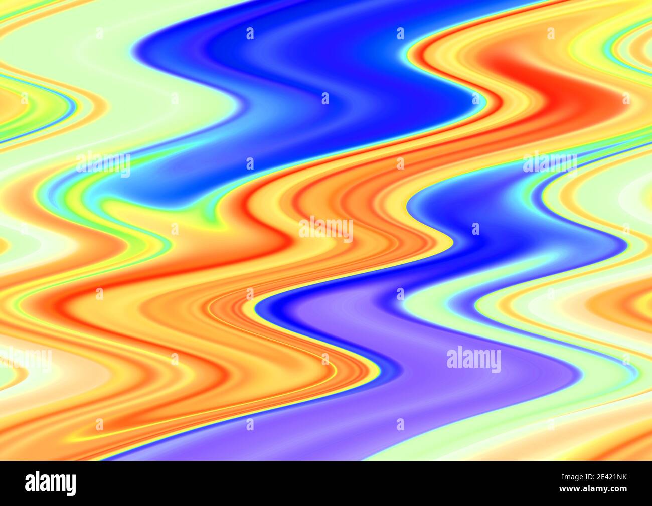 Abstract stylish colorful waves background. Fluid wavy multicolored ...