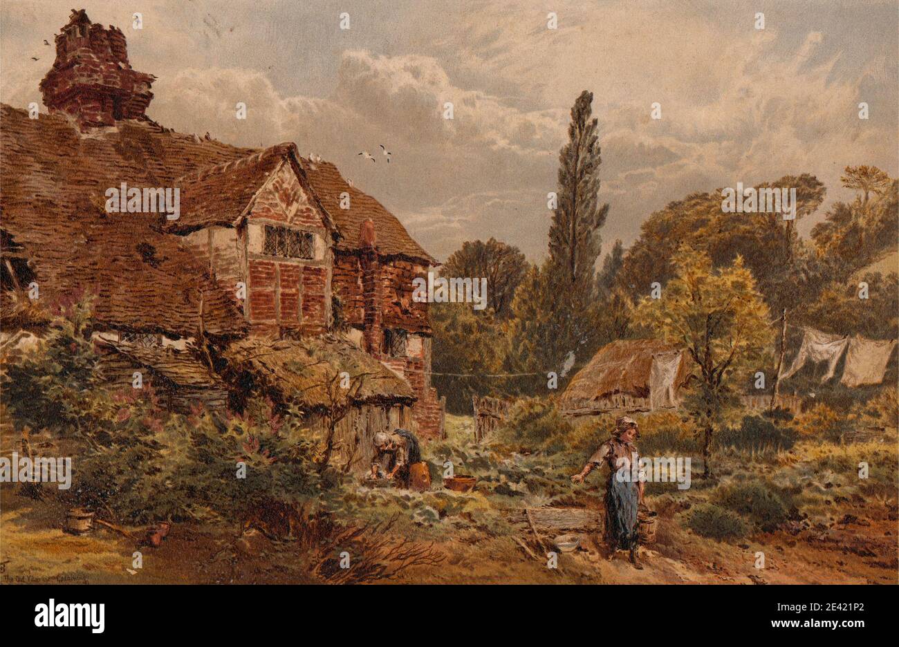 George Rowney, 1792â€“1870, British, The Old Vicarage Stock Photo - Alamy