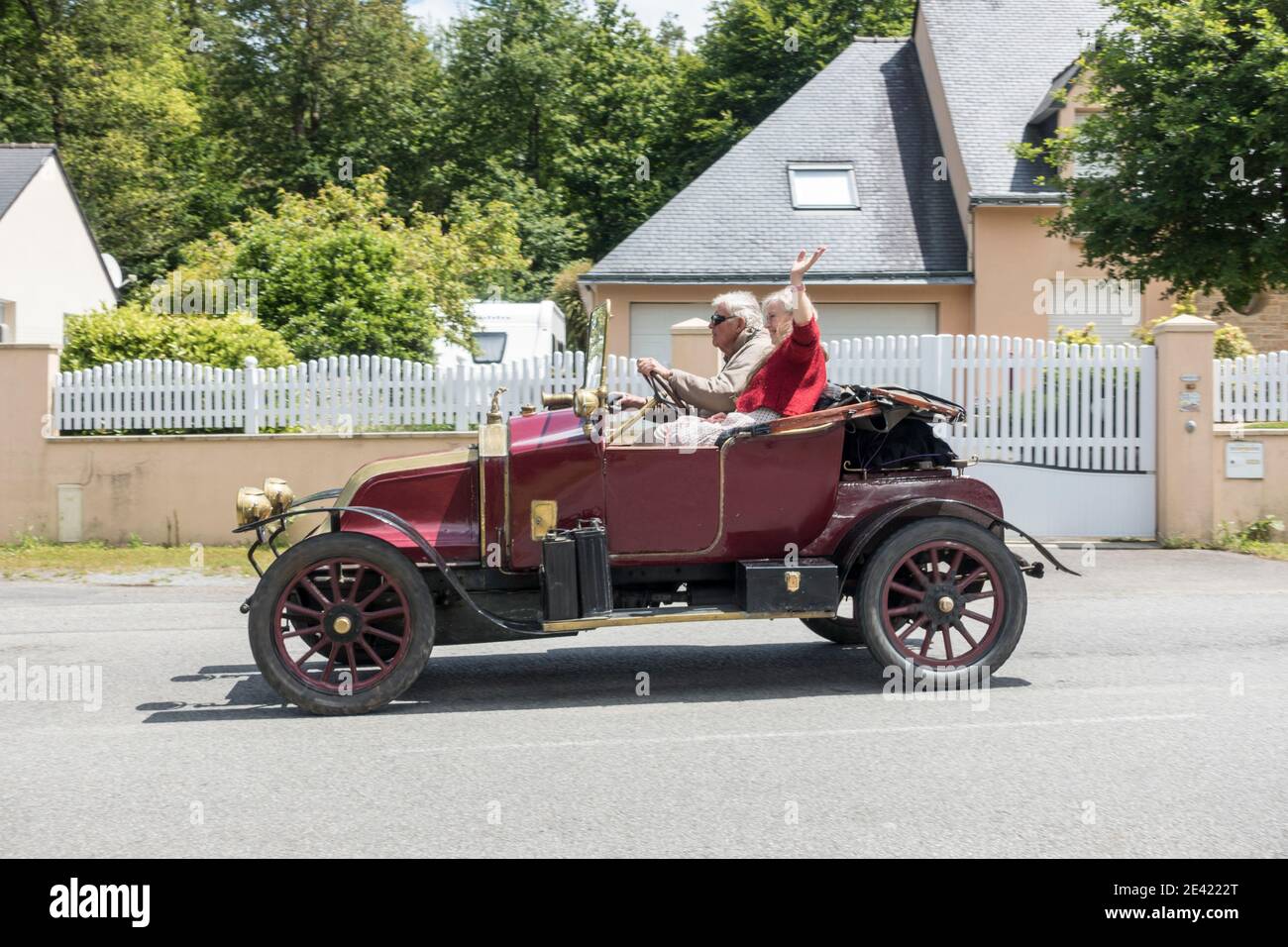 Brittany ancient car Rally Stock Photo - Alamy