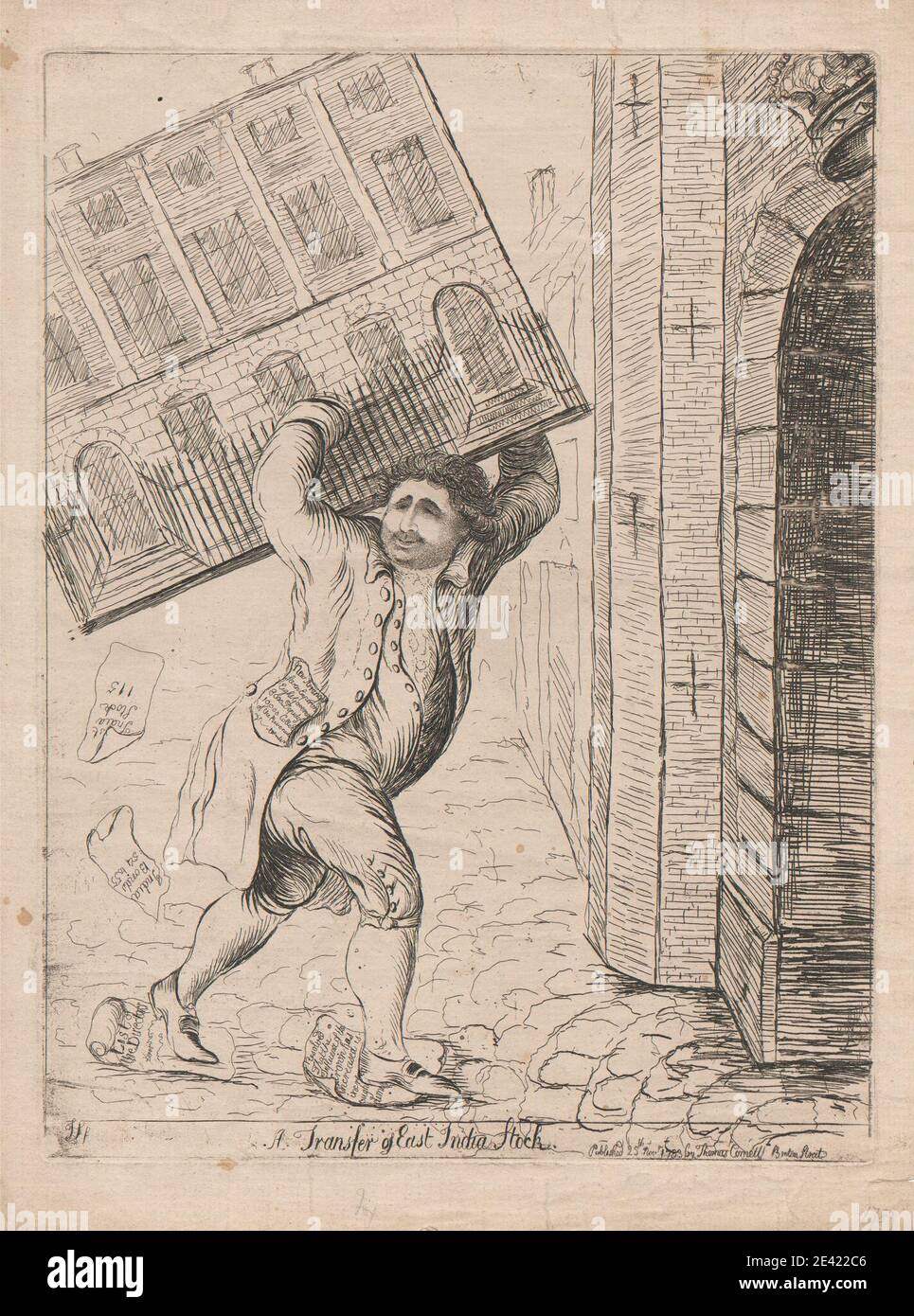 James Sayer, 1748â€“1823, British, A Transfer of East India Stock, 1783 ...