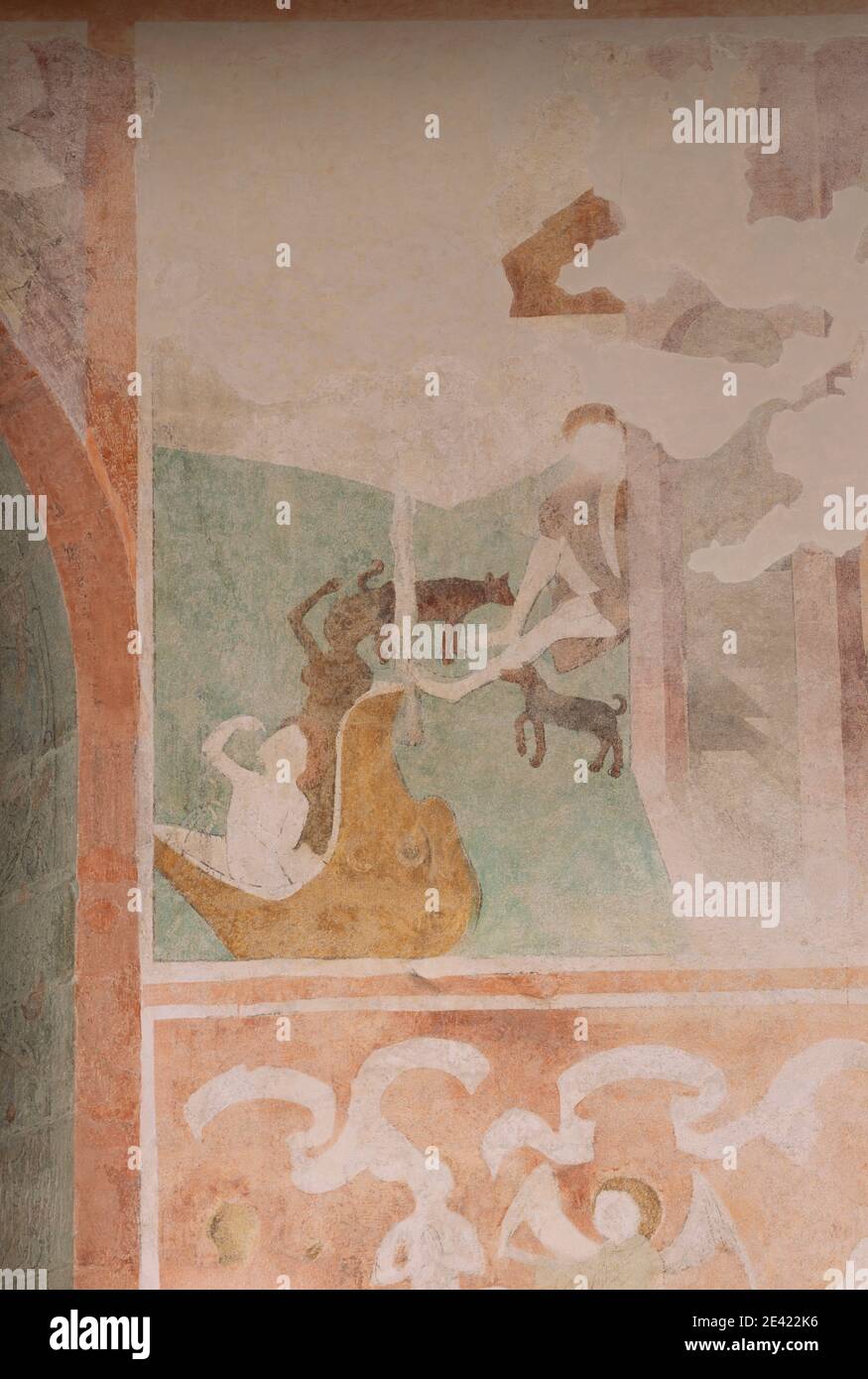 Medieval devil fresco hi-res stock photography and images - Alamy