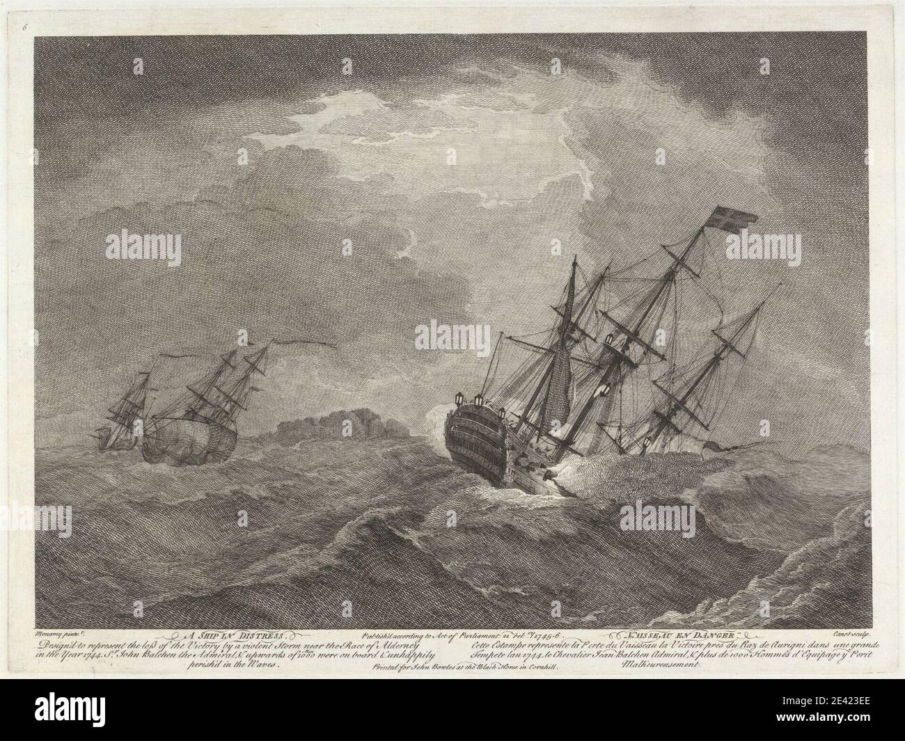 Ship storm etching hi-res stock photography and images - Alamy