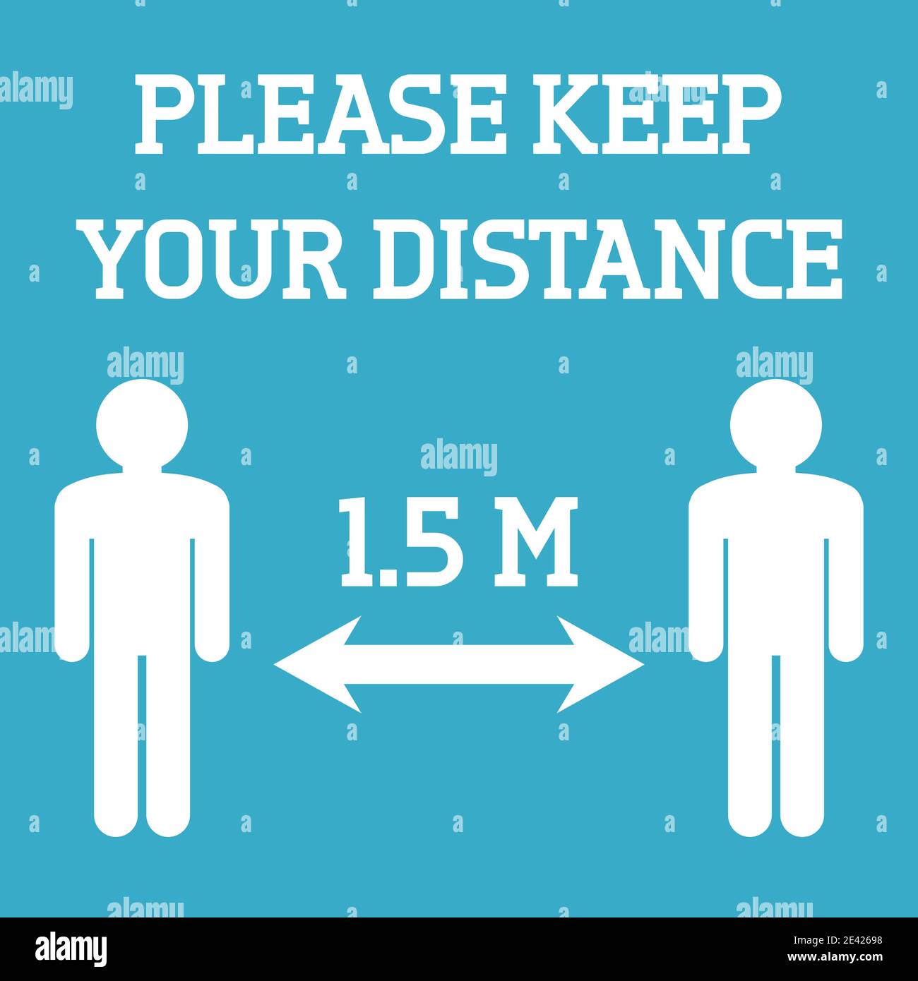 Please keep your distance. Social distancing vector sign Stock Vector ...