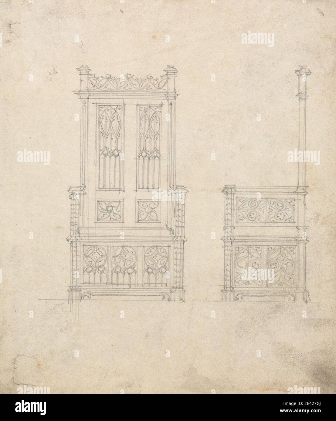 Augustus Welby Northmore Pugin, 1812â€“1852, British, Design for a ...