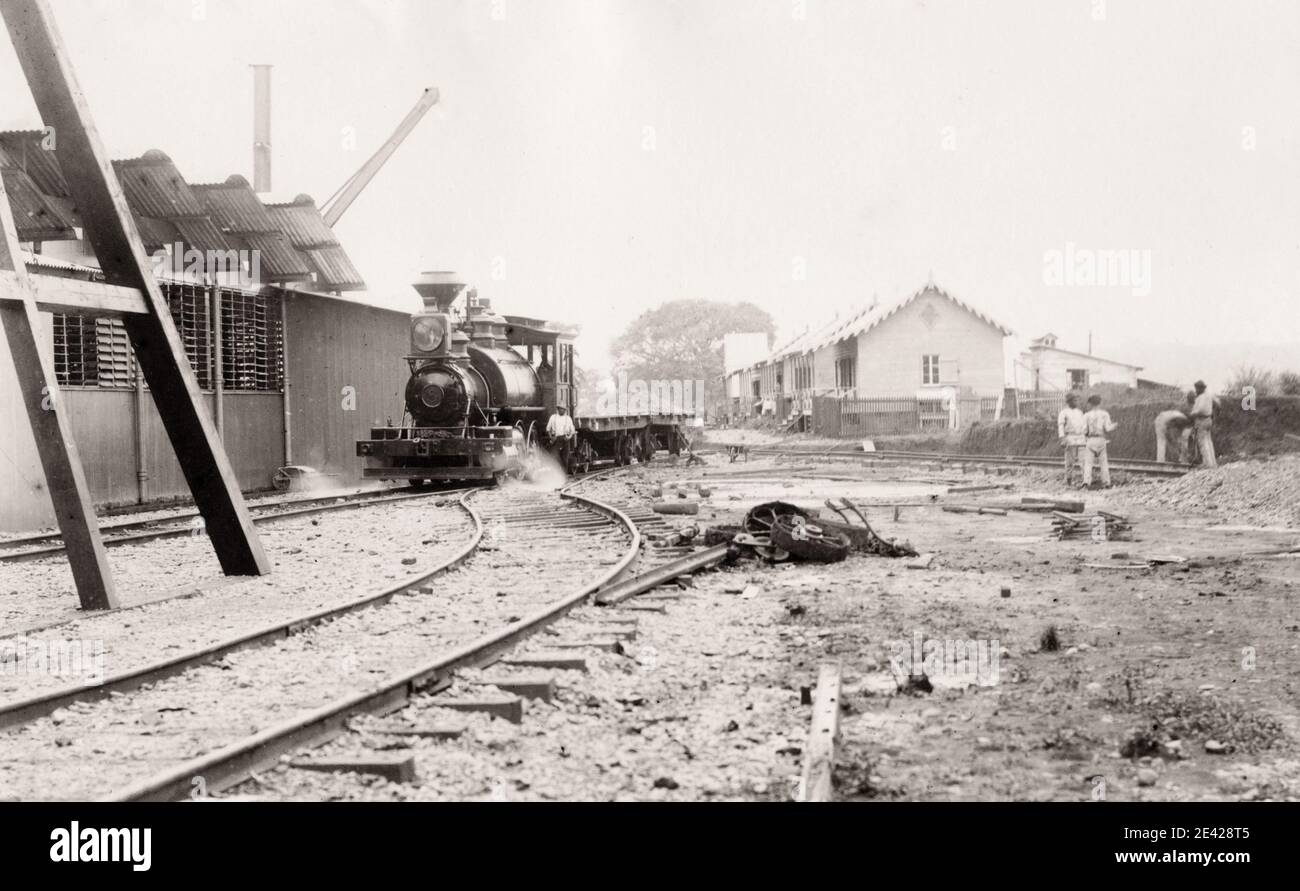 Vintage 19th century photograph: Image relates to the first French led ...