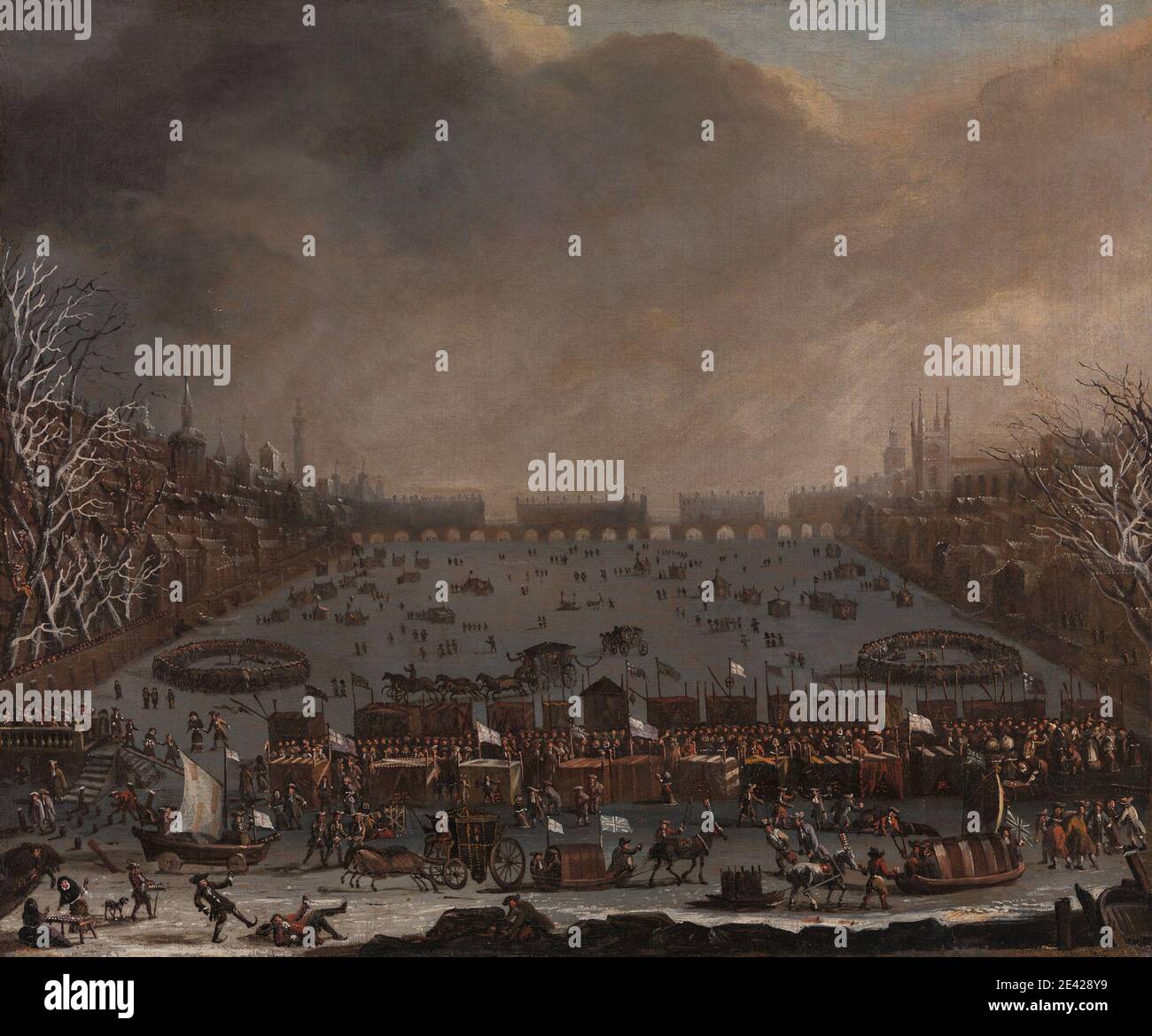 Frost fair thames 1684 hi-res stock photography and images - Alamy