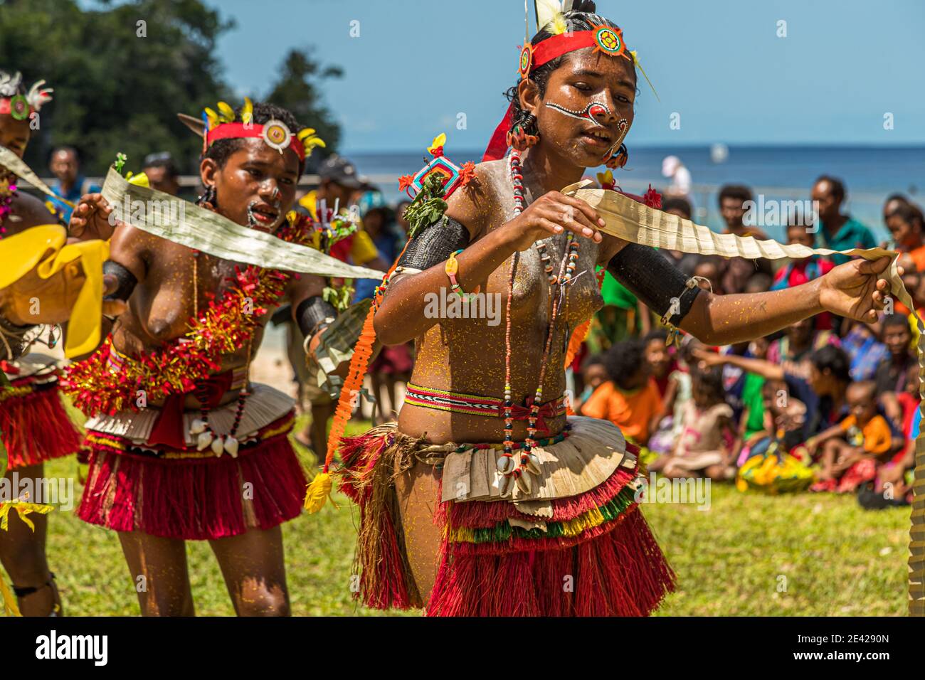 Traditional Milamala Dance of Trobriand Islands during the Festival of ...