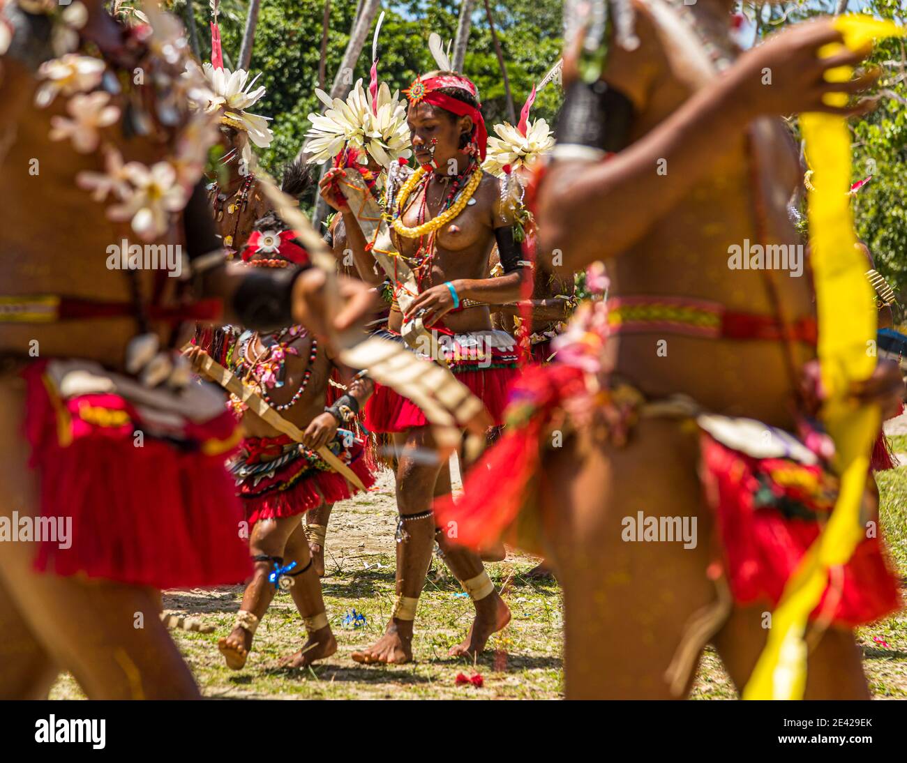 Traditional Milamala Dance of Trobriand Islands during the Festival of ...