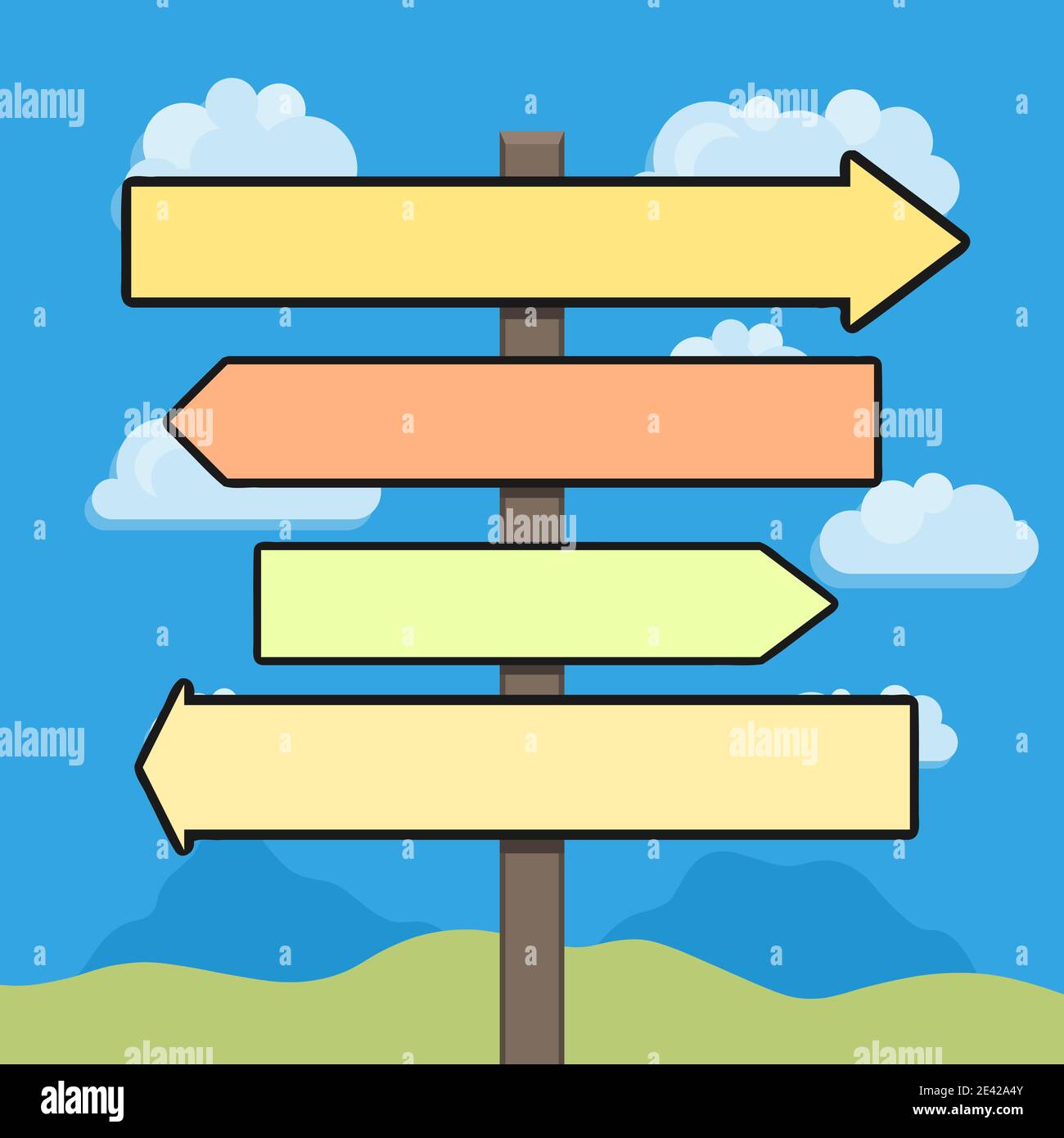 Information directions guidance Stock Vector Images - Alamy