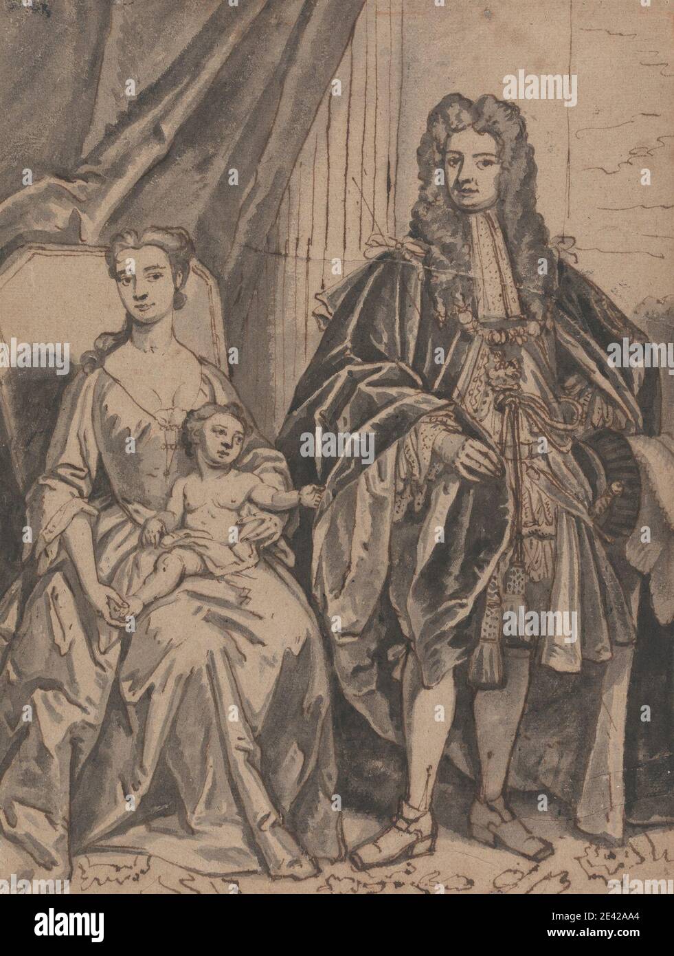 Robert Byng, 1666â€“1720, British, Portrait of a Family, called John ...