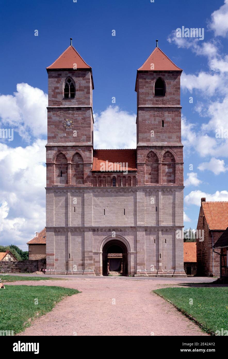 Westfassade der Klosterkirche Stock Photo - Alamy