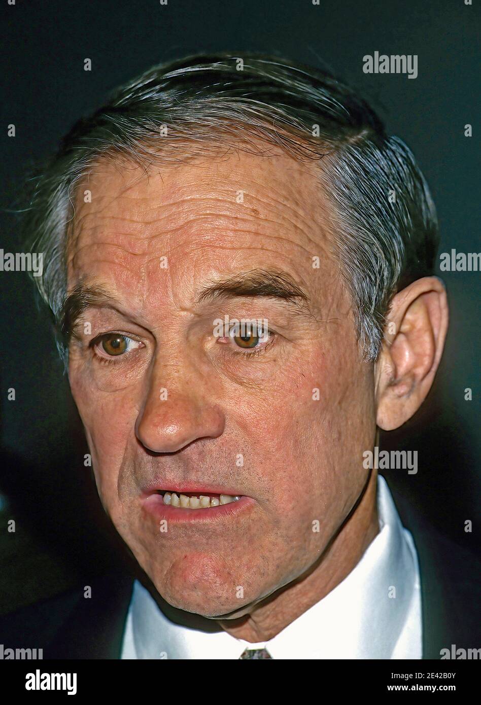 Washington DC. USA, 1996 Congressman Ron Paul (L-TX) portrait Stock ...