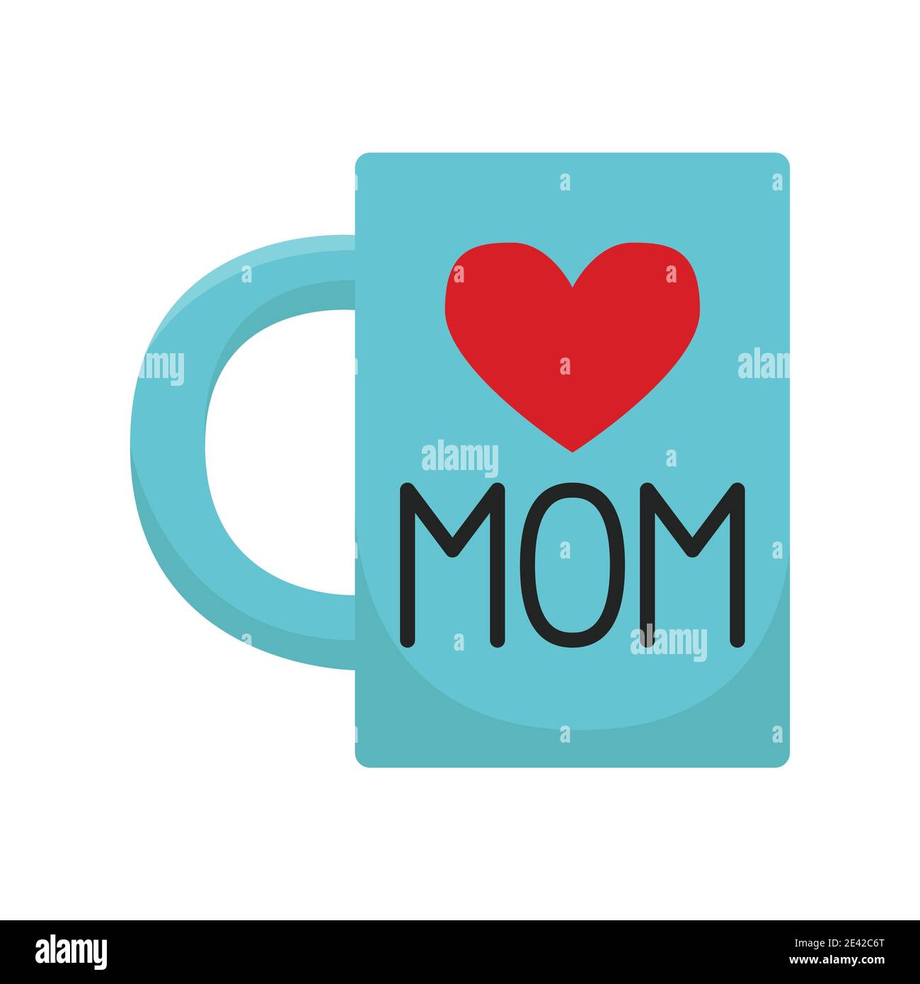 Mothers Day Mug Icon. Vector Design Illustration Sign Logo Stock Vector ...