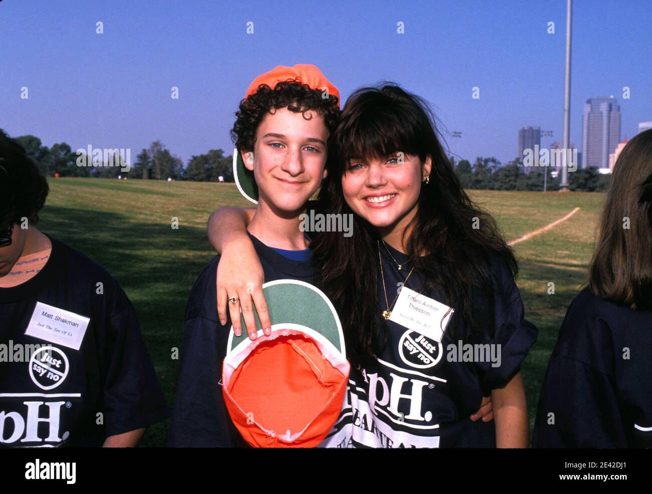 Tiffani-Amber Thiessen And Dustin Diamond 1989 Credit: Ralph Dominguez ...