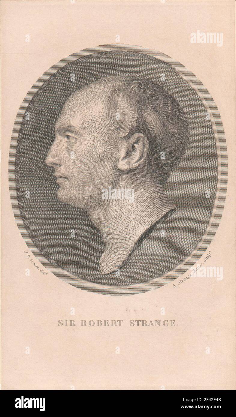Robert Strange, 1721â€“1792, British, Sir Robert Strange, 1791. Etching ...