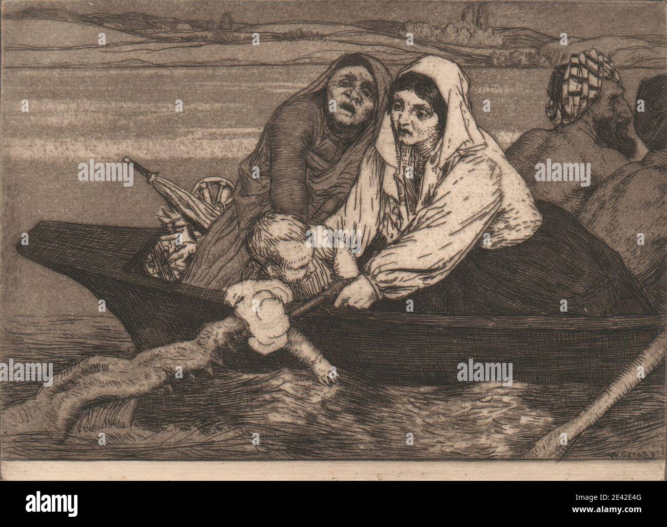 William Strang, 1859â€“1921, British, The Undertakers, 1900. Etching ...