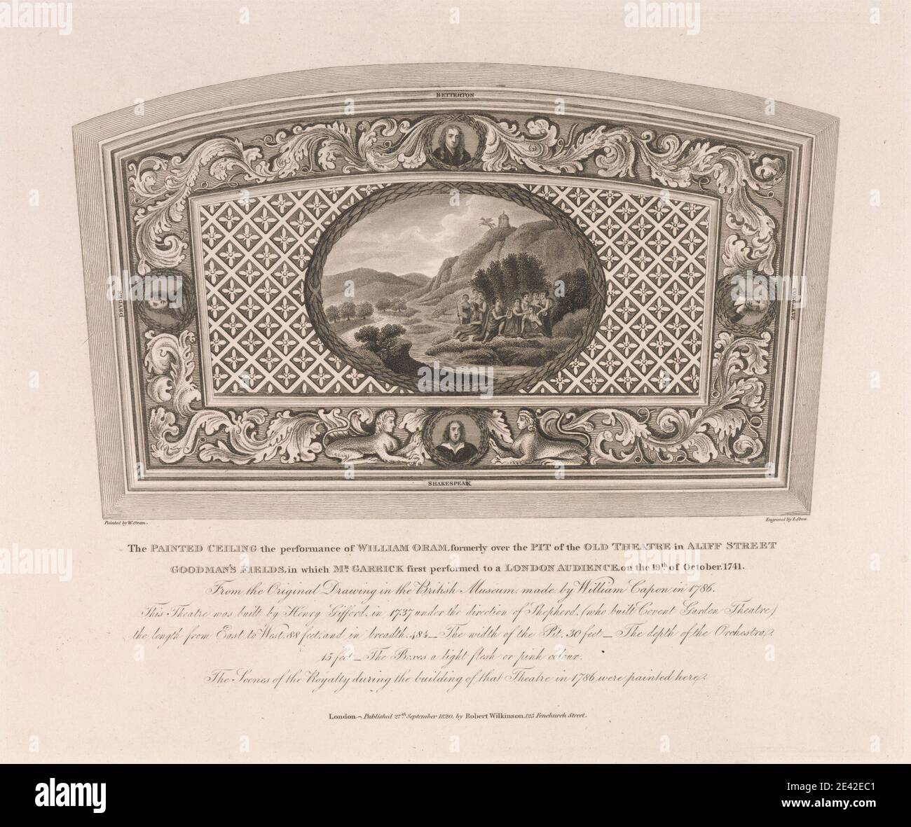 James Stow, ca. 1770â€“after 1820, British, The Painted Ceiling over ...