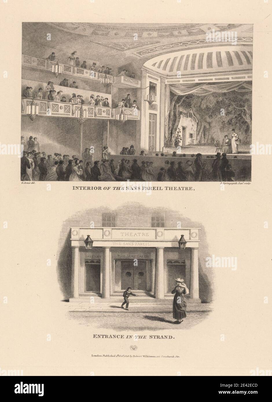 S. Springsguth, active 1816â€“1819, Proscenium of the Opera House ...