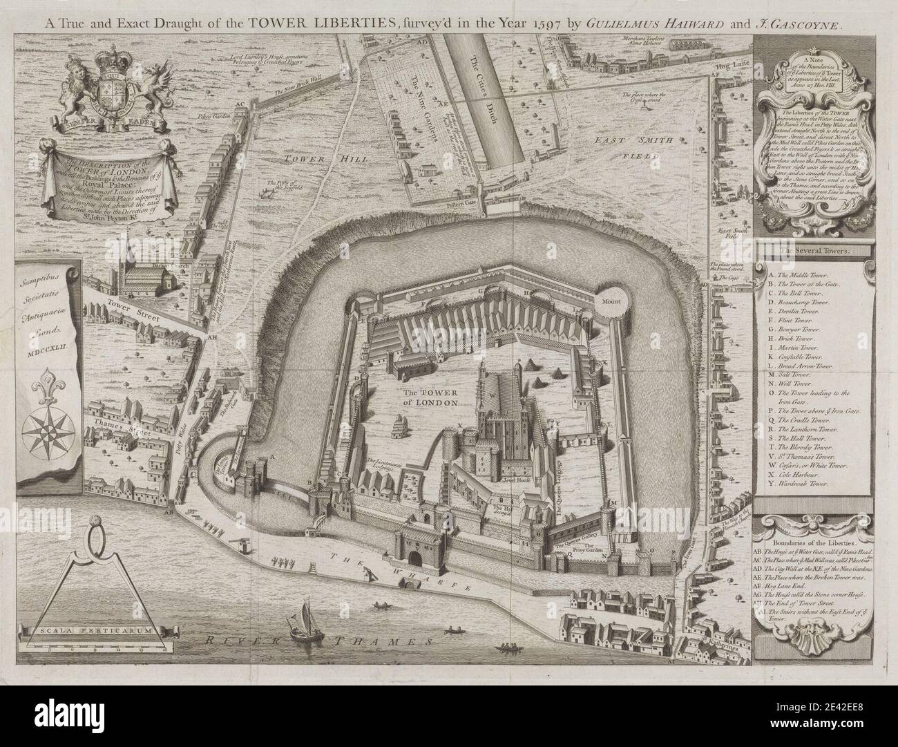 unknown artist, eighteenth century, A True and Exact Draught of the ...