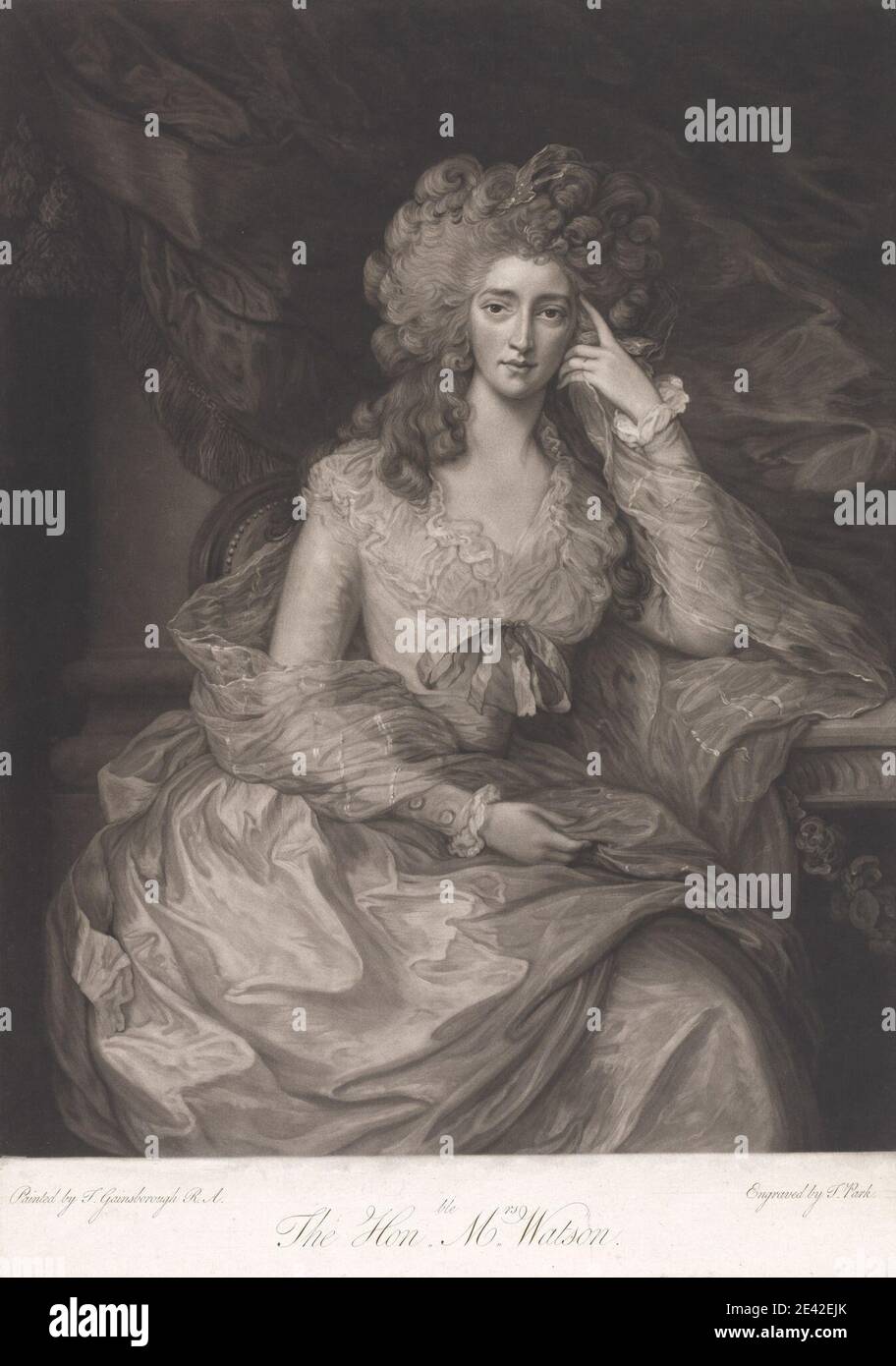 Print made by Thomas Park, ca. 1760â€“1834, British, The Honorable Mrs ...