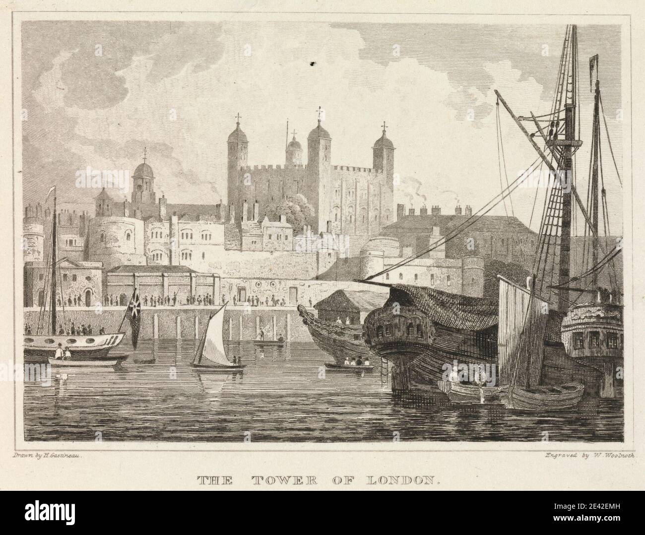 William Woolnoth, active 1806â€“1830, British, The Tower of London ...