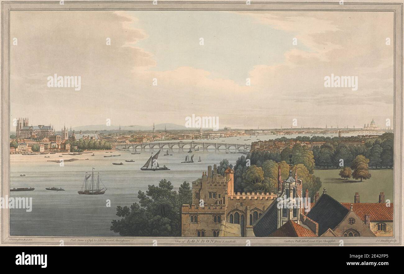 Joseph Constantine Stadler, active 1780â€“1812, British, View of London ...