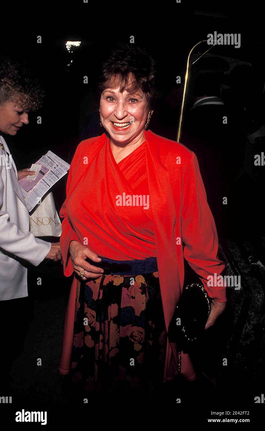 Alice Ghostley 01-1991 Credit: Ralph Dominguez/MediaPunch Stock Photo ...