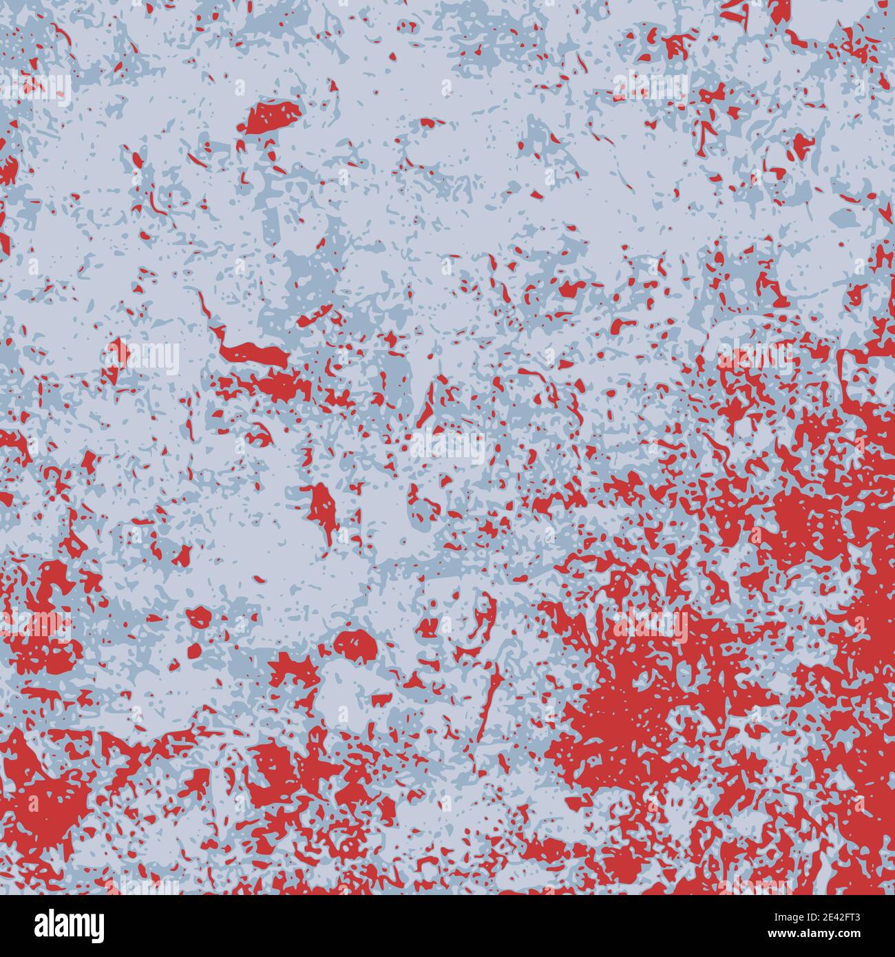 Blue and red stained grunge distressed square background. Grungy vector ...