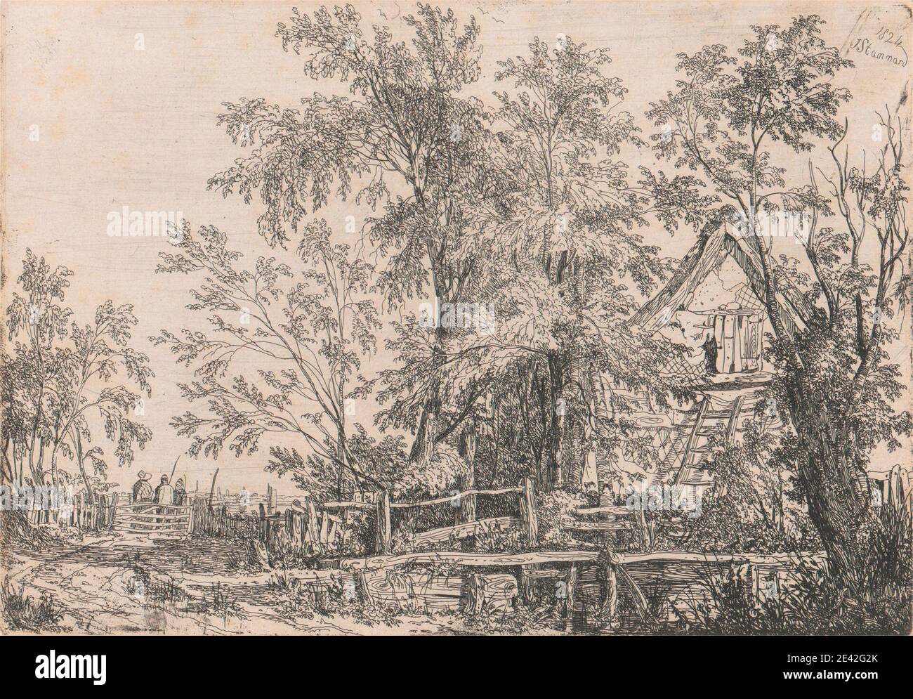 Joseph Stannard, 1797â€“1830, British, Derelict Cottage in Landscape ...