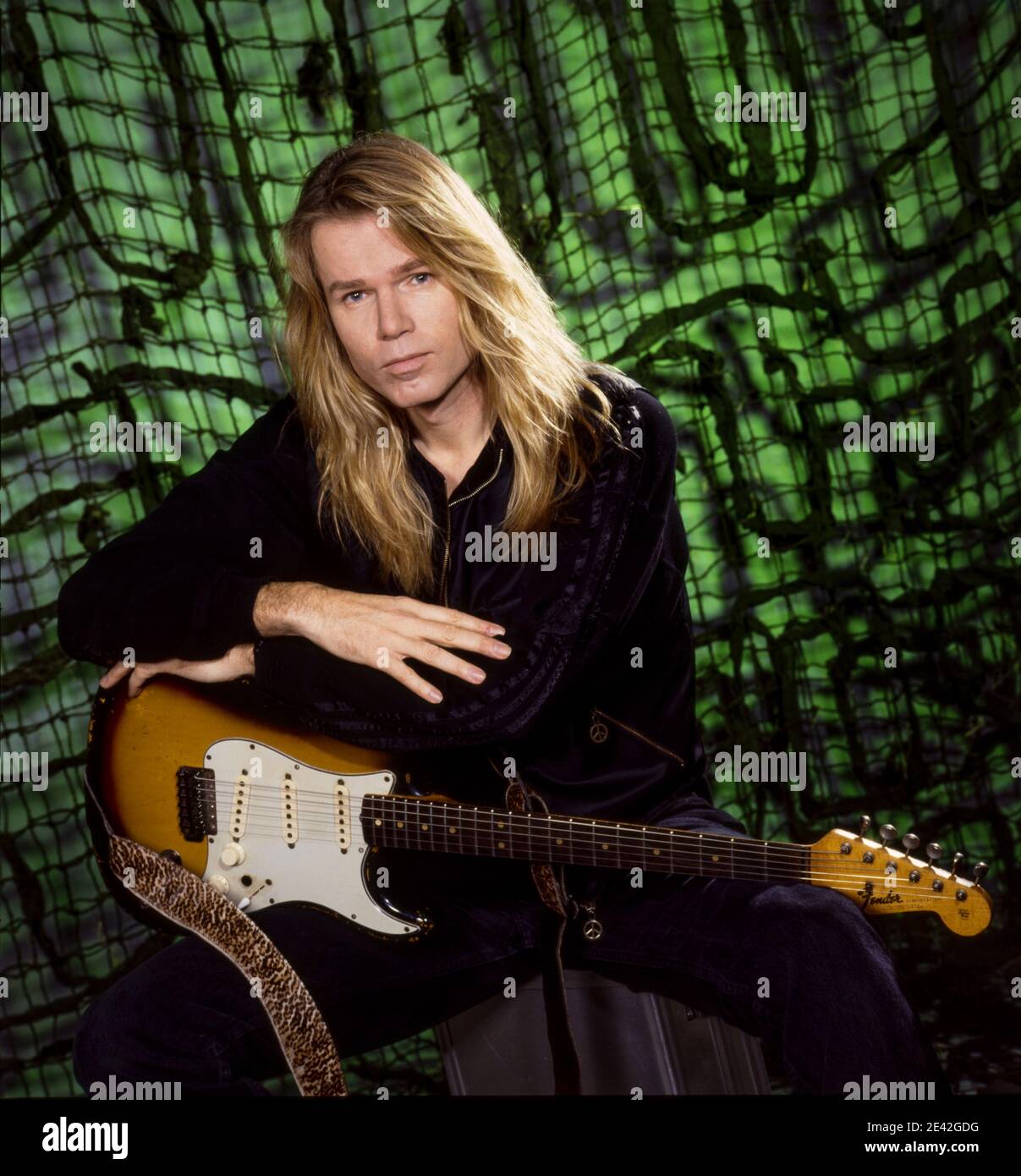 ENSCHEDE, NETHERLANDS, APR 03, 1994: Guitar player and composer Adrian ...