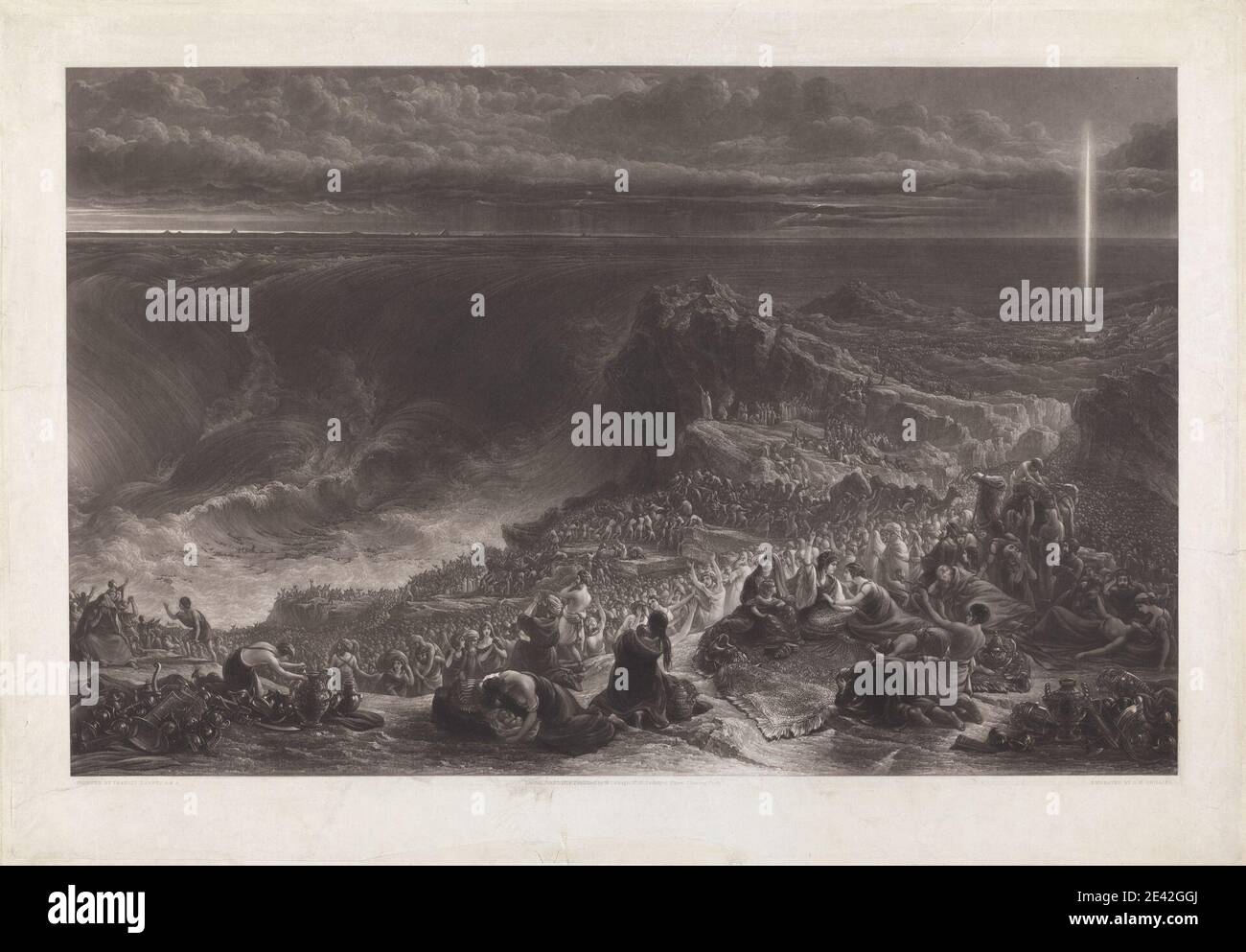 George H. Phillips, active 1819â€“1825, British, Crossing the Red Sea ...